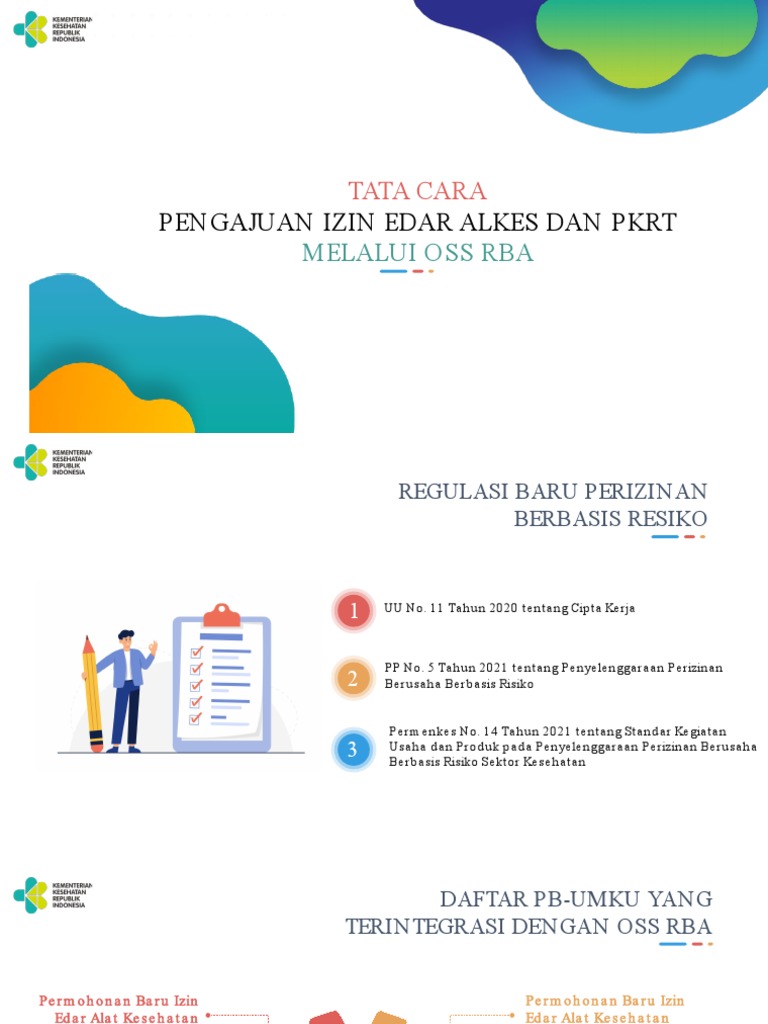 Tutorial Pengajuan Idak Dan Izin Edar Alkes Pkrt 2023 Pdf