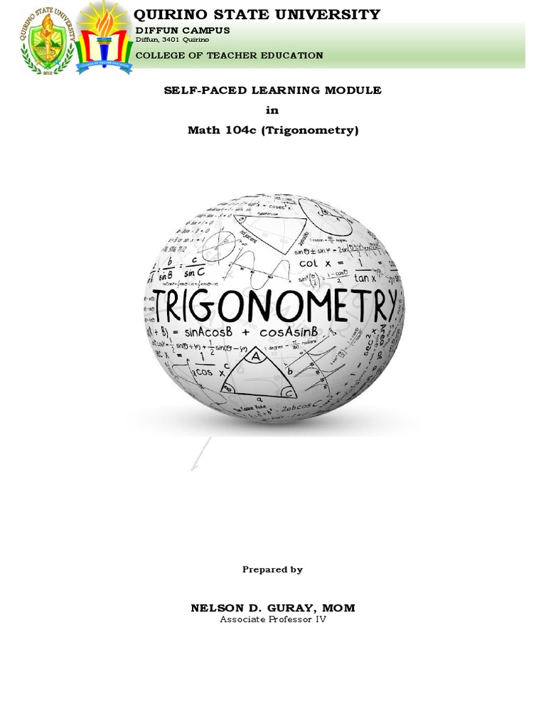 Module 16 Product Sum Identities | PDF | Trigonometric Functions ...