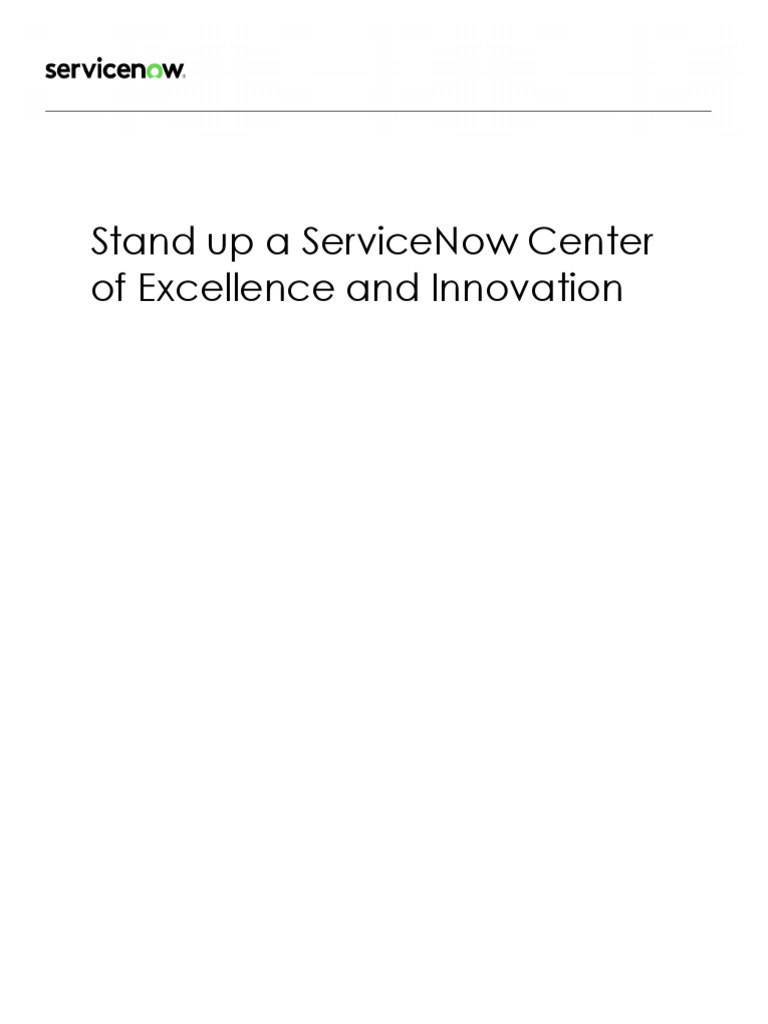 Center Excellence Innovation Coei | PDF