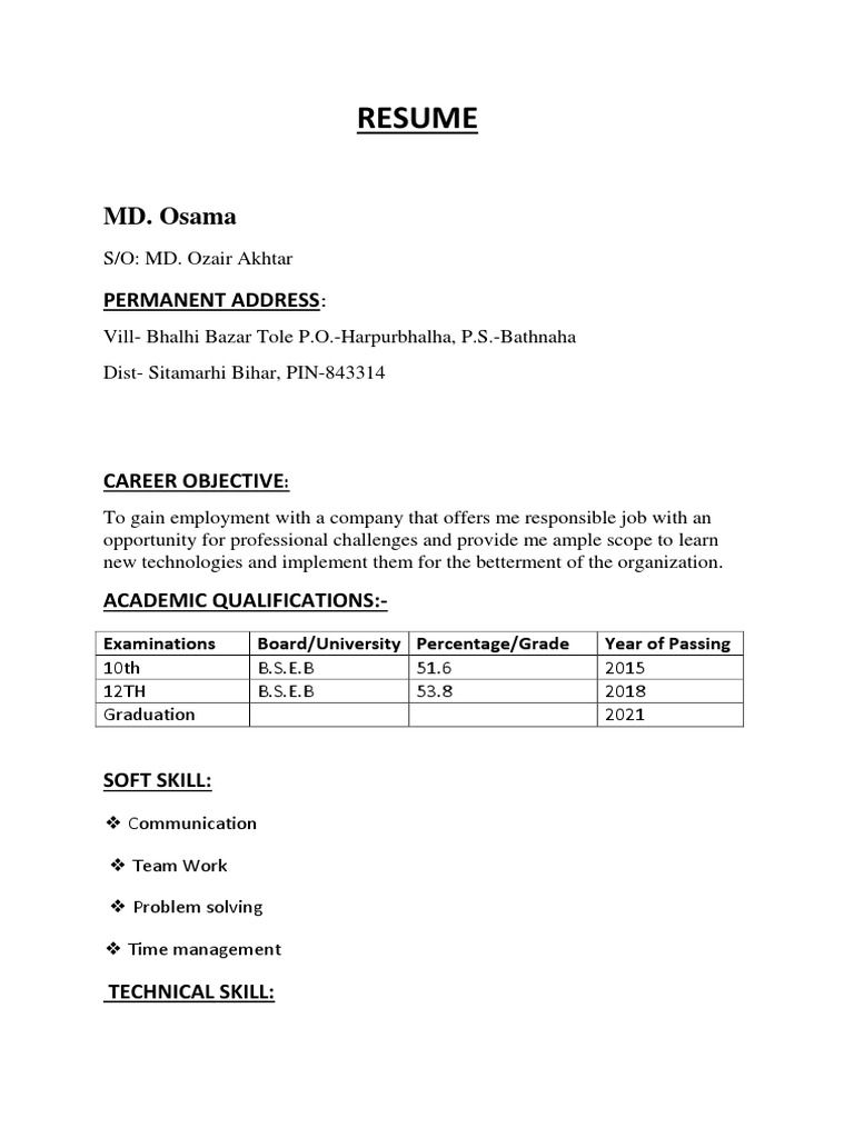 MD. Osama | PDF