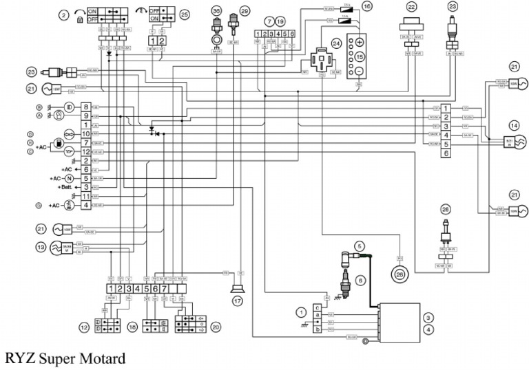 Motorhispania RYZ SM Kapcsolasi Vazlat | PDF