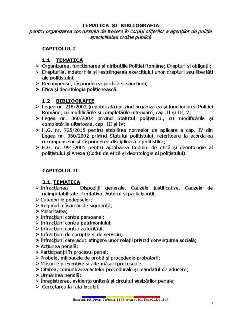 Anexa_nr._1_TEMATICA_ȘI_BIBLIOGRAFIE | PDF