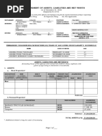 Wealth Declaration Form | PDF