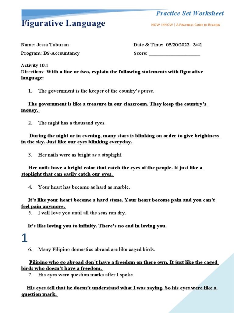 Figurative Language | PDF