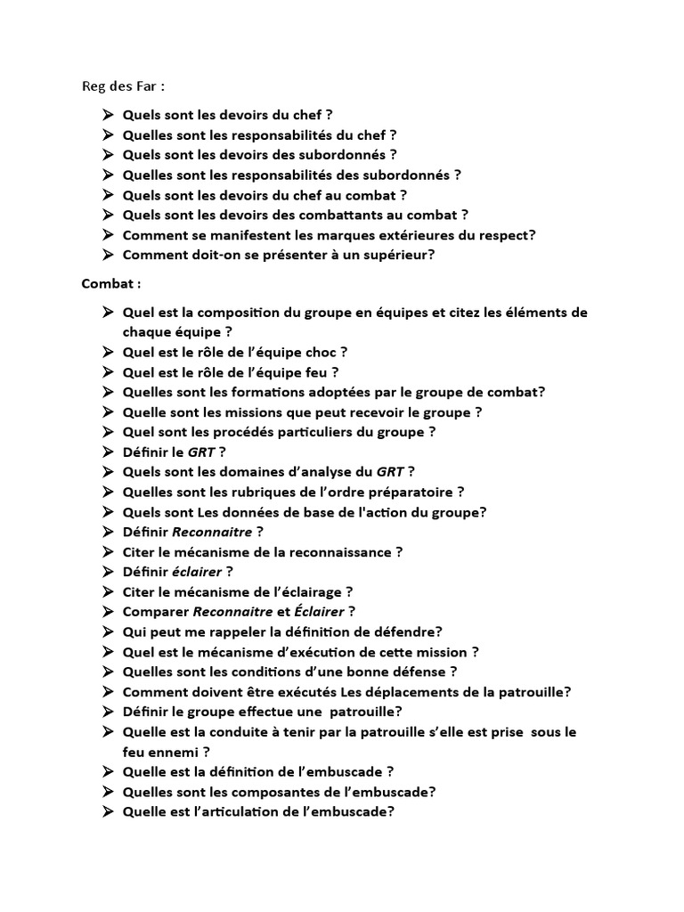 Questions PM 2A-1 | PDF