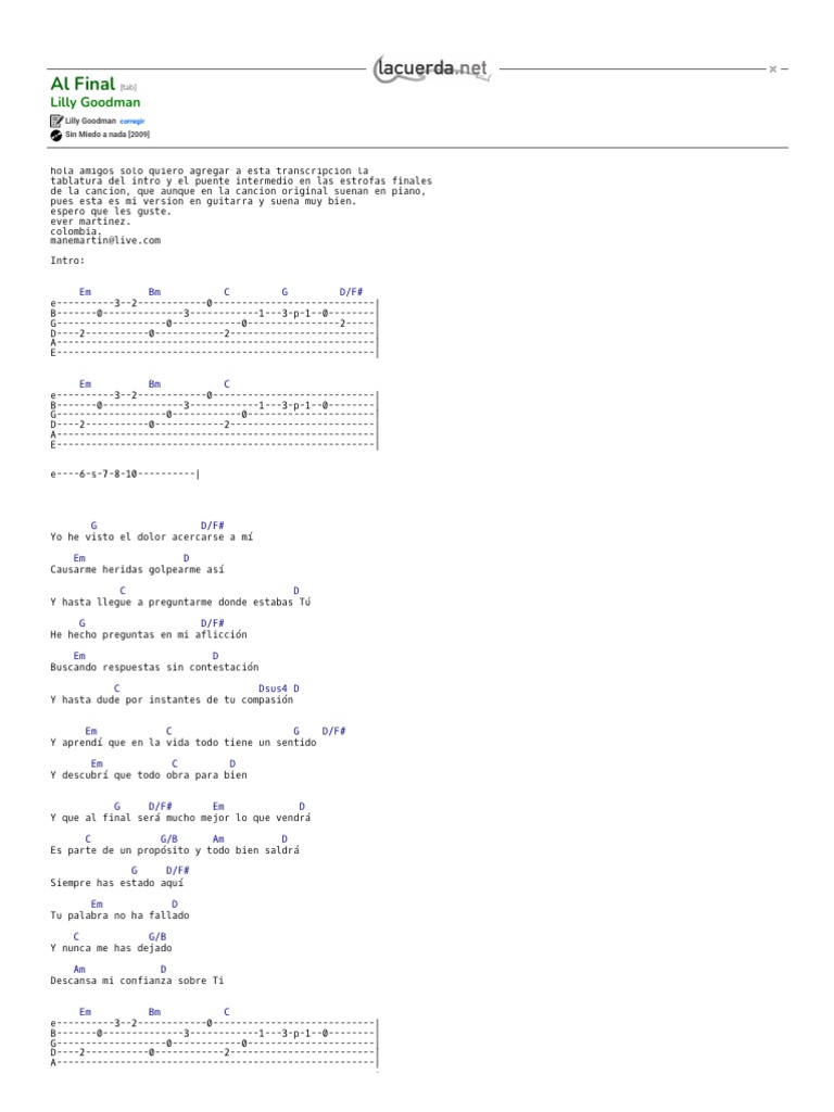 AL FINAL - Lily Godman | PDF