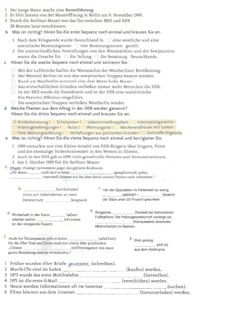 Lektion 22 Menschen B1 | PDF