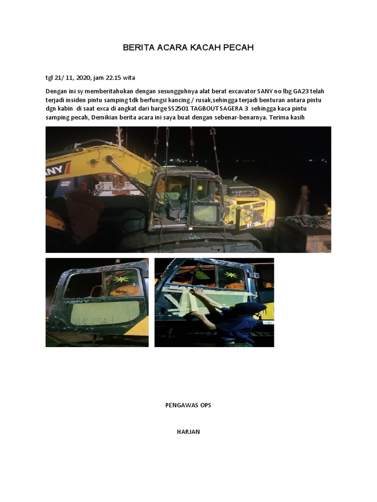 Berita Acara Kacah Pecah | PDF