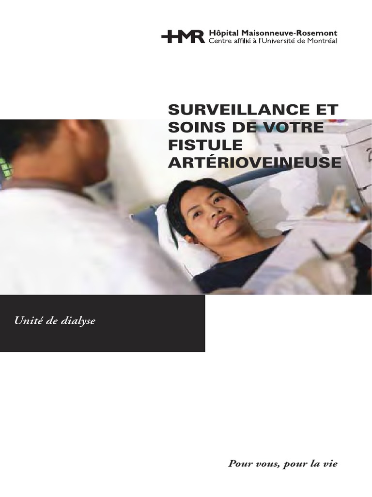 Surveillance de la fistule artério-veineuse | PDF | Hémodialyse ...