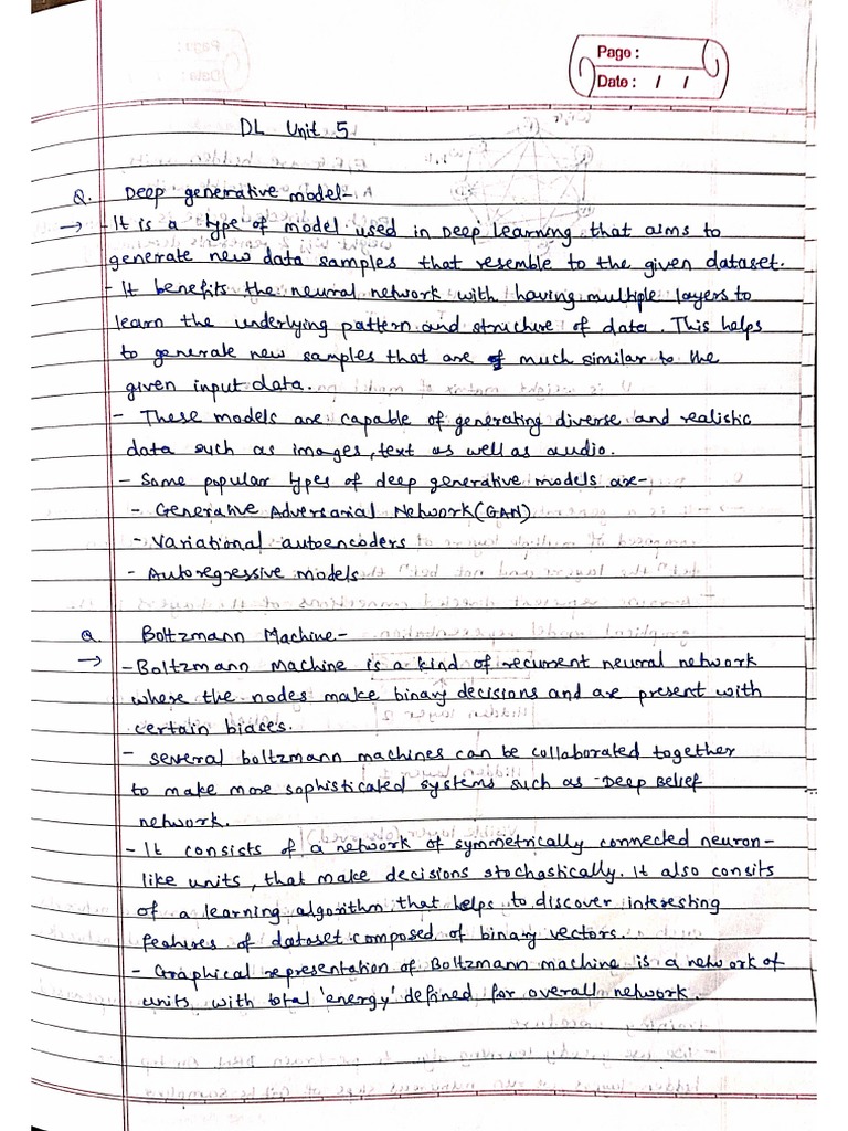 SPPU Computer Engineering Deep Learning Unit 3 | PDF