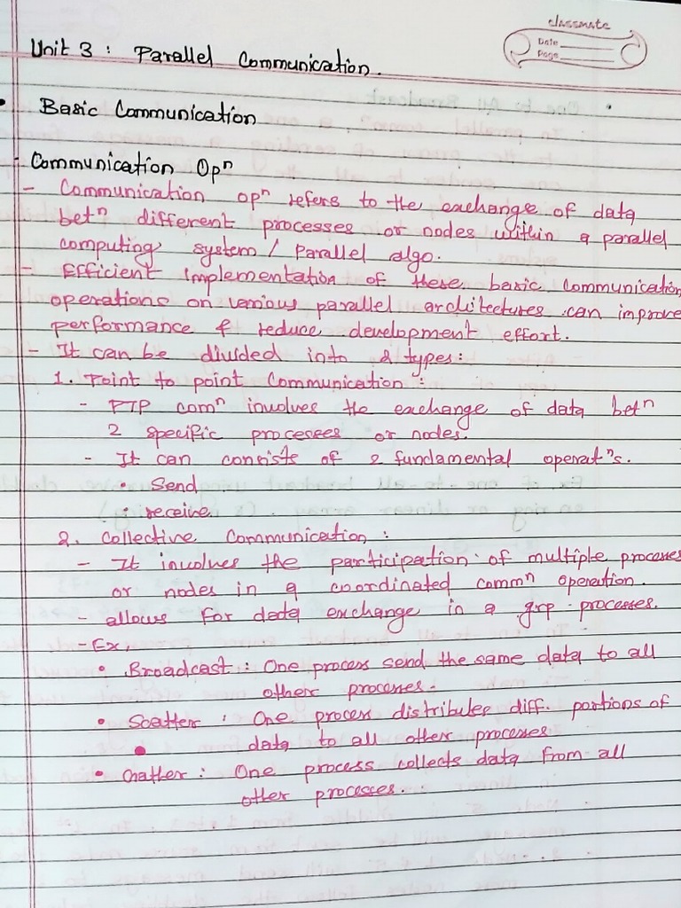 SPPU High Performance Computing Unit 3 | PDF