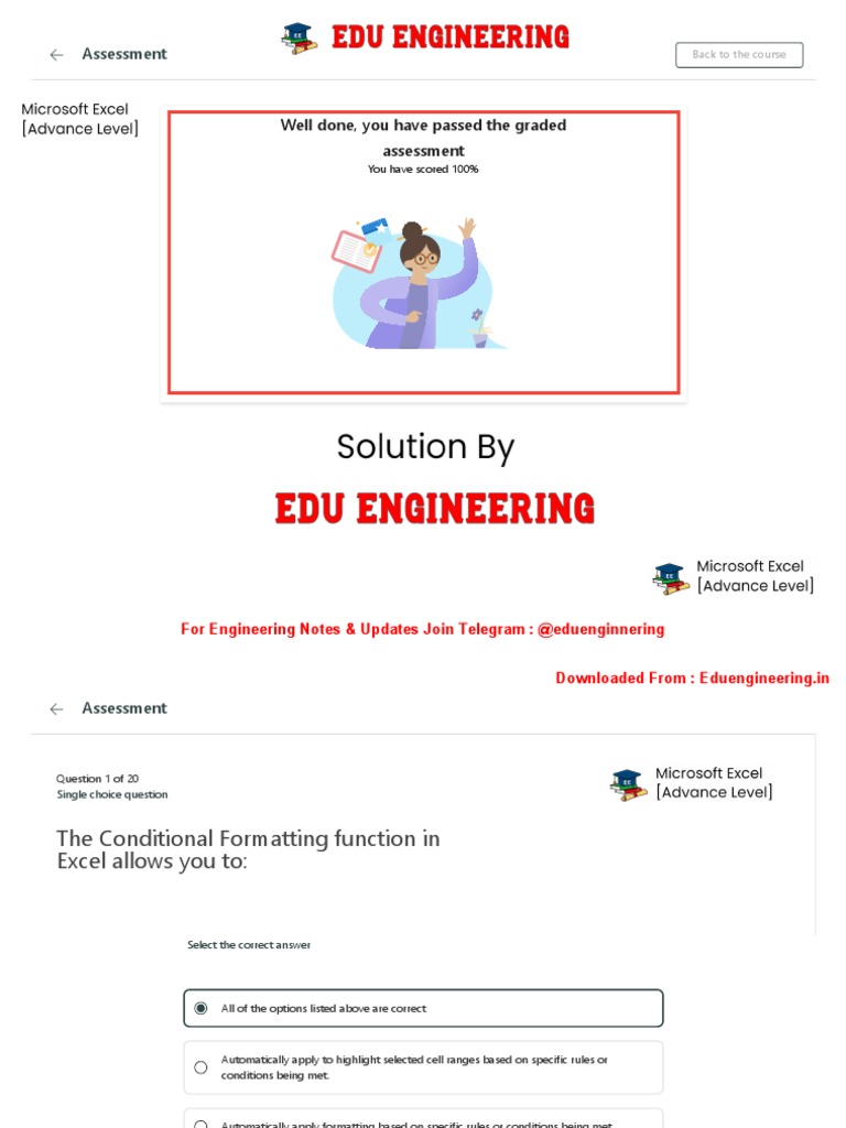 Excel Advance Naanmudhalvan EduEngg | PDF | Microsoft Excel | Computing