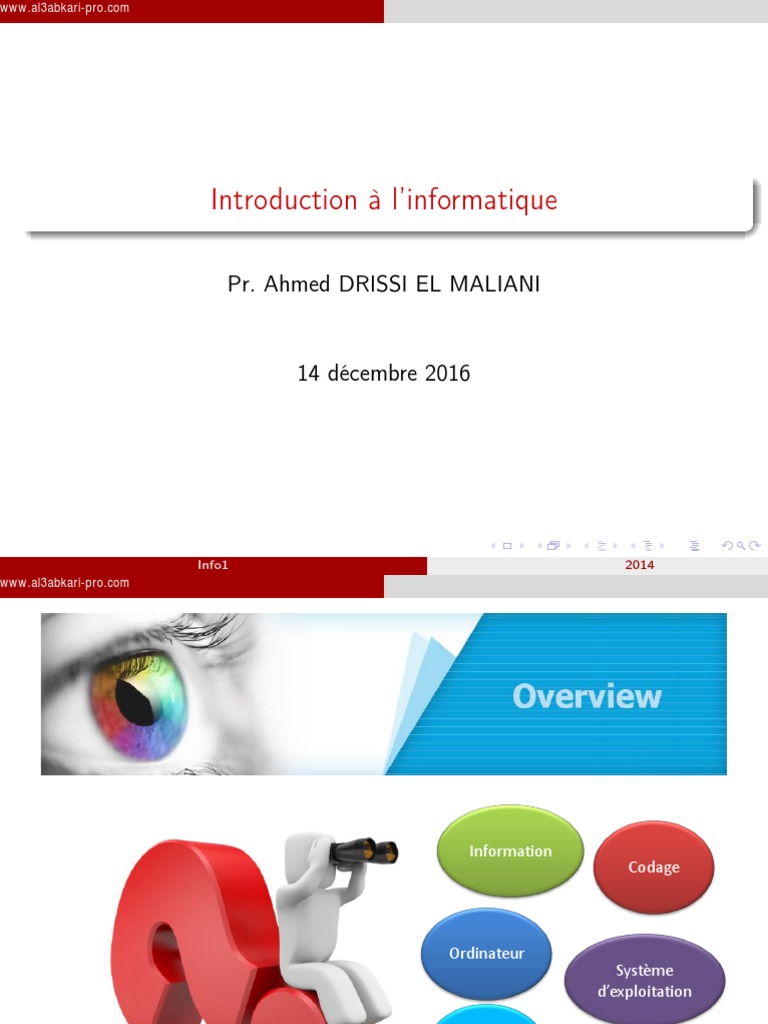 Cours 3 Informatique 1 | PDF