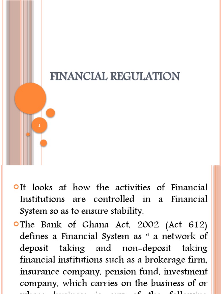 Financial Regulation | PDF | Banks | Securities (Finance)