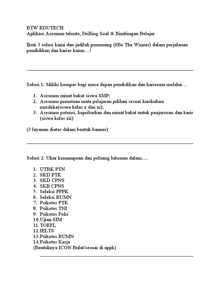 Desain Web BTW Edutech 2023-1 | PDF