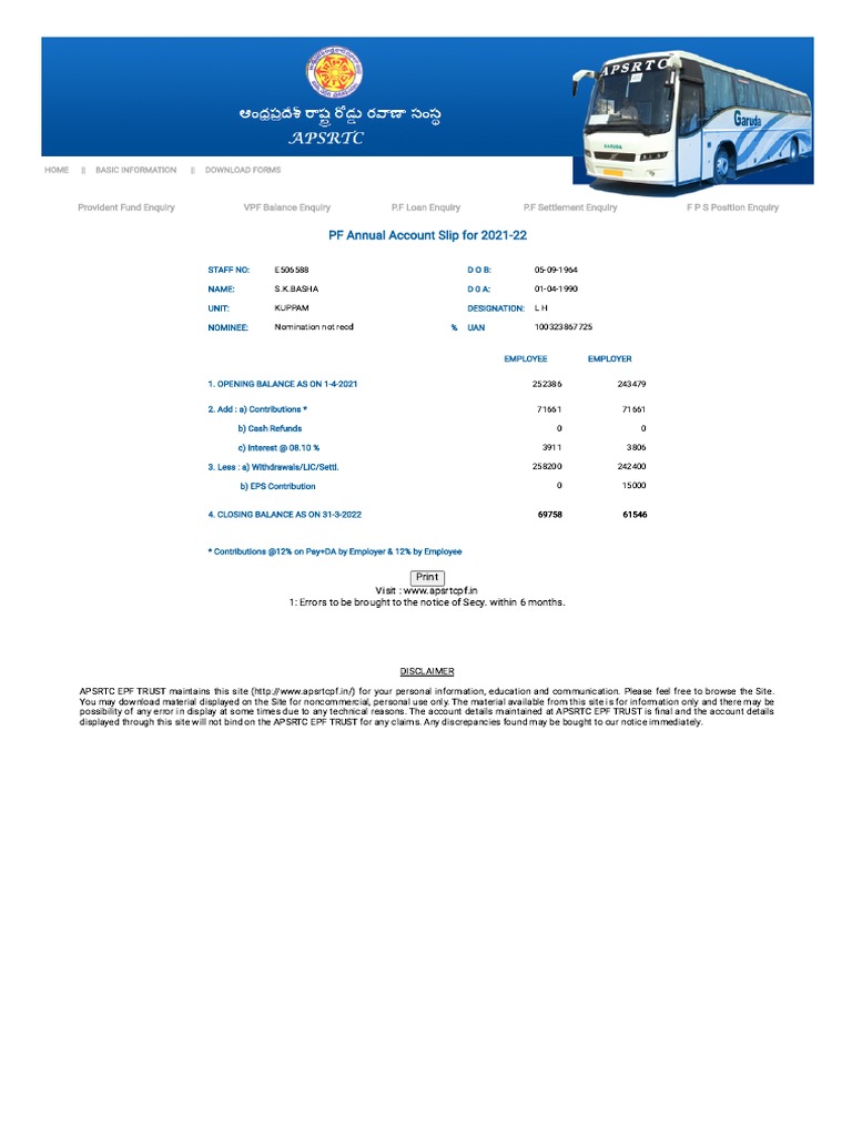 APSRTC - Employees Provident Fund Trust | PDF | Investing | Public Finance