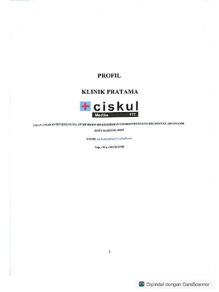 Profil Klinik Revisi - Compressed - Compressed | PDF