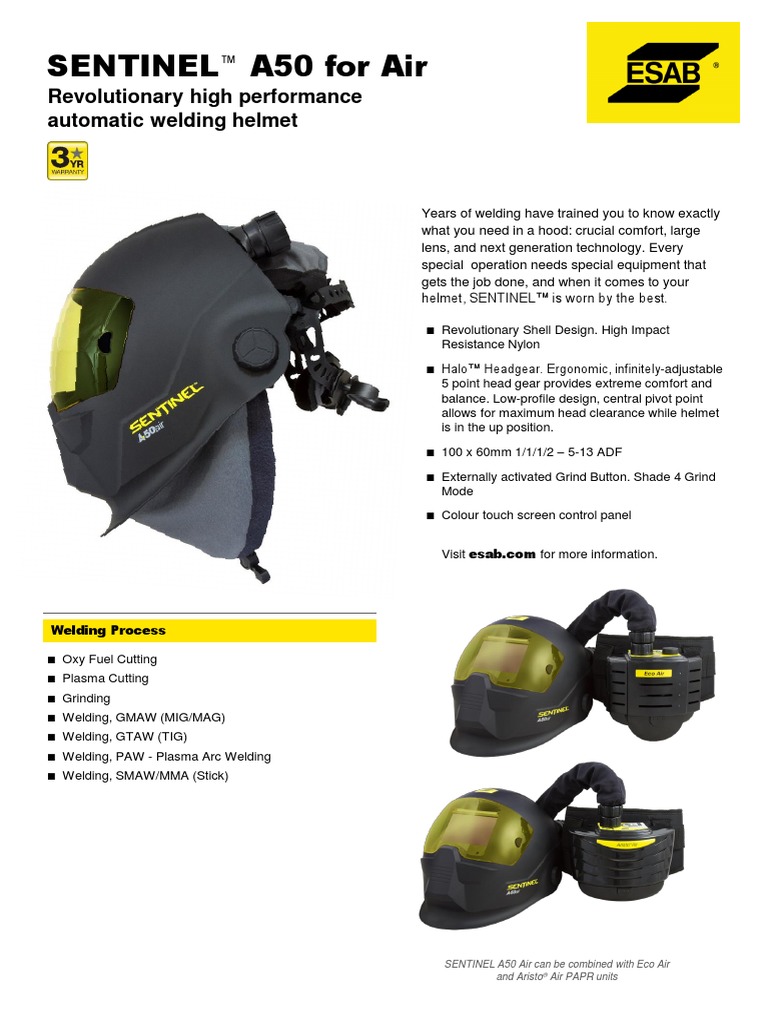 Esab Sentinel A50 Air | PDF