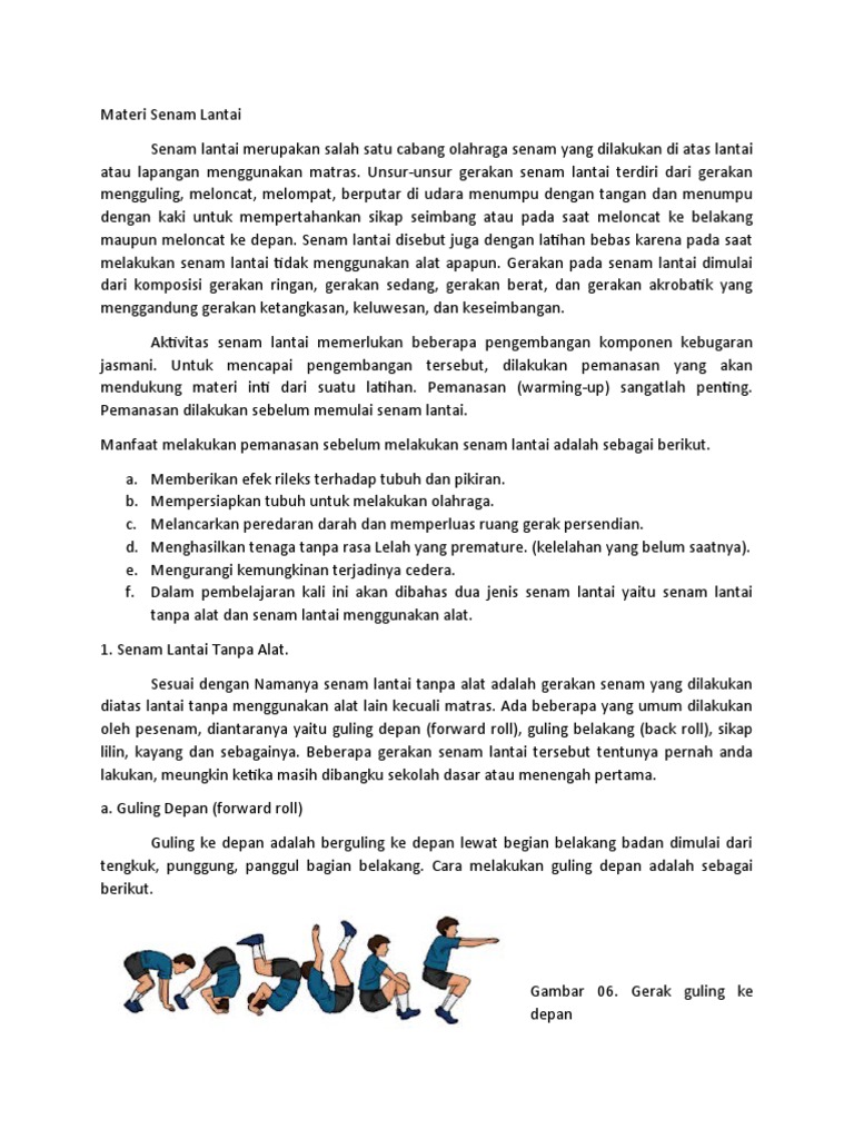 Materi Senam Lantai | PDF