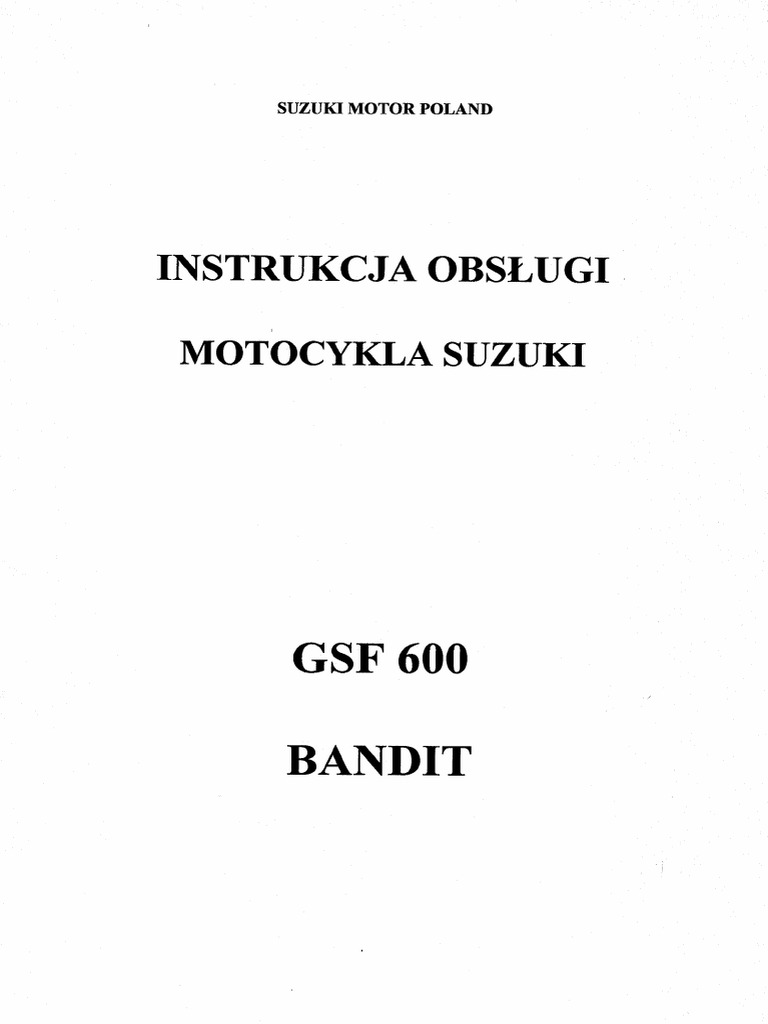 Instrukcja Do GSF 600 N | PDF