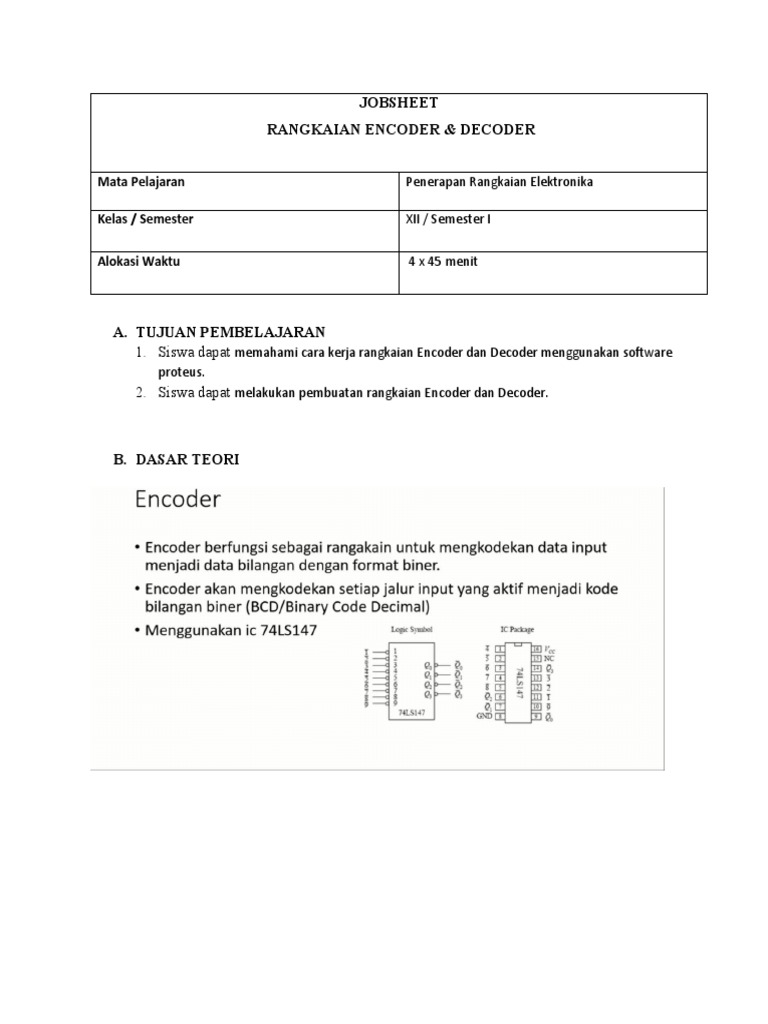 Job Encoder&Decoder | PDF