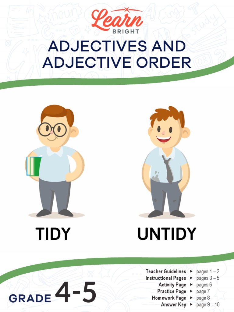 Adjectives and Adjective Order | PDF | Adjective | Part Of Speech