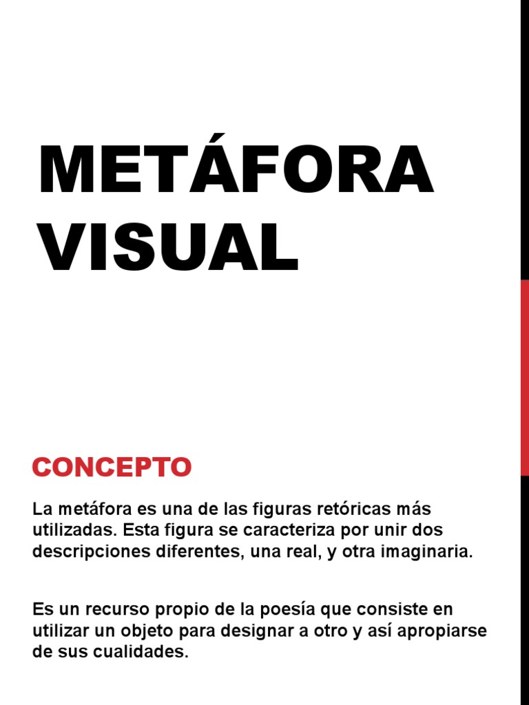 Metáfora Visual: Conceptos y Ejemplos | PDF | Metáfora | Los símbolos