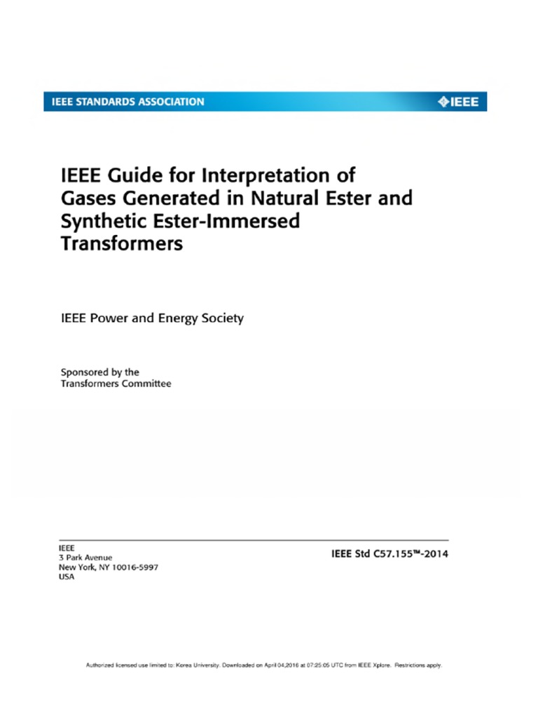 Ieee C57-155-2014 | PDF