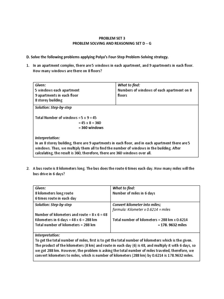 Ge 4 MMW Practice Set 3, D-G | PDF | Mathematical Concepts | Mathematics