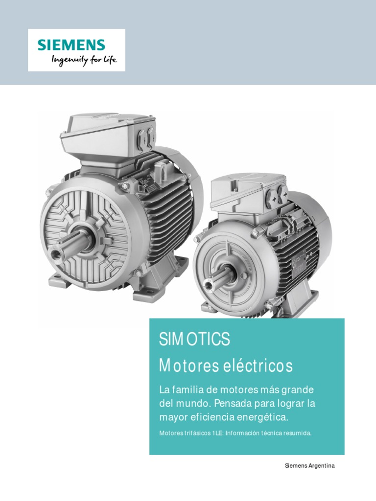 1) Catálogo MOTORES-SIMOTICS | PDF