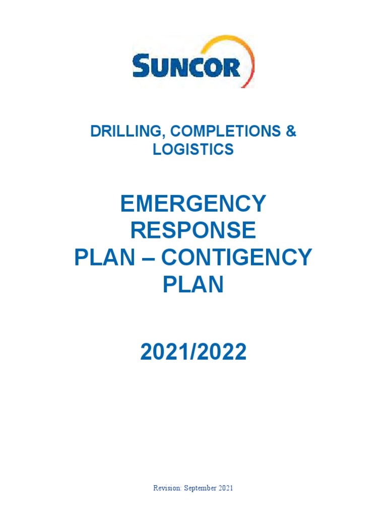 Emergency Response Plan and Spill Contingency Plan. | PDF