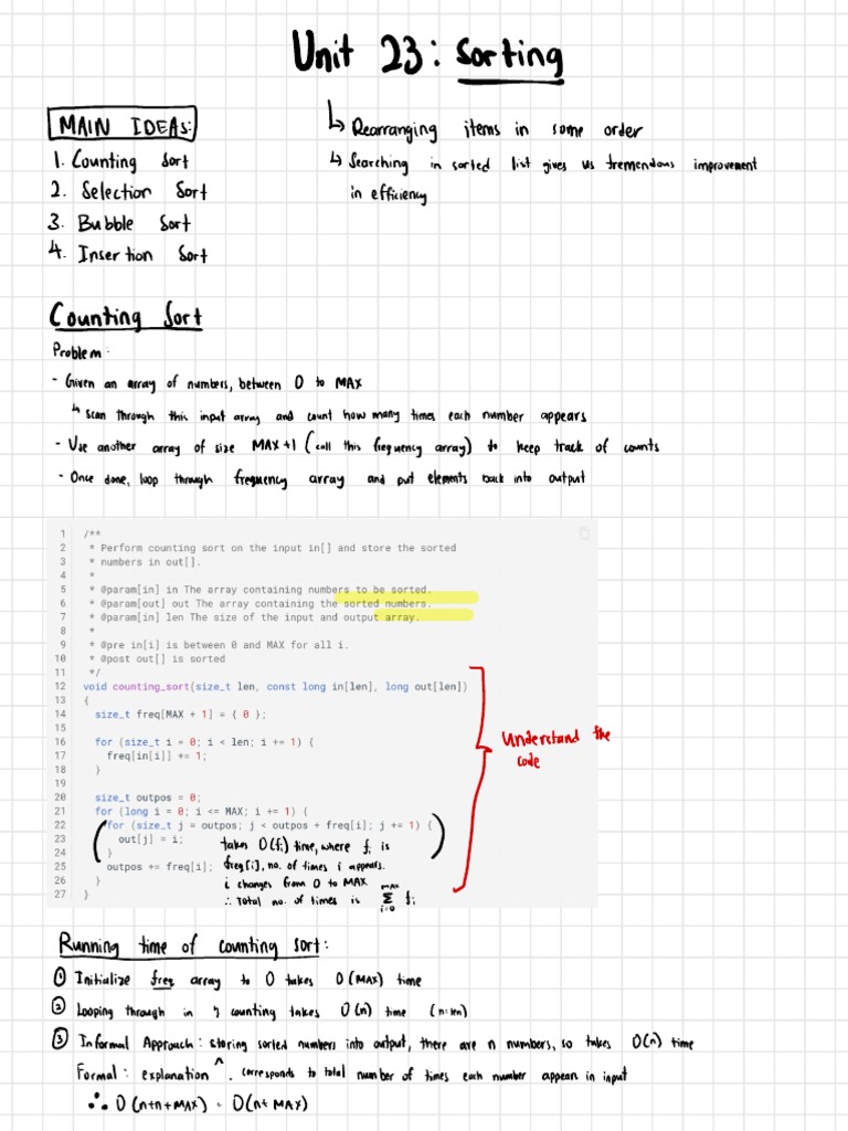 Sorting Notes Pdf Computer Programming Mathematical Logic 6218