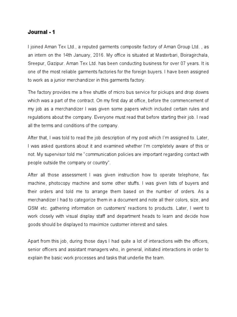 Journal 1 | PDF