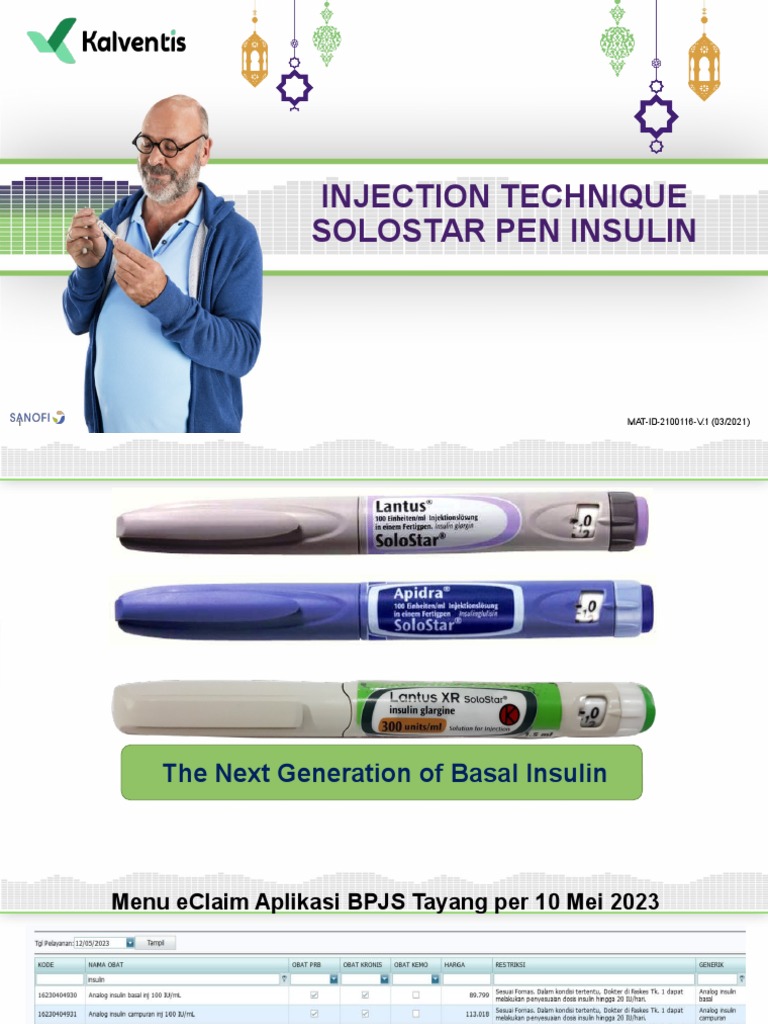 Insulin Injection Technique SOLOSTAR PEN Mini Simpo TGL 17 Juni 2023-2 ...