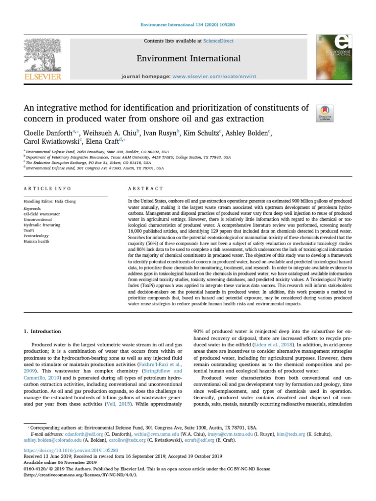 An Integrative Method For Identification and Prioritization of Constituents of | PDF