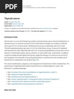 Burch-Wartofsky Thyroid Storm Score | PDF | Heart Failure | Epidemiology