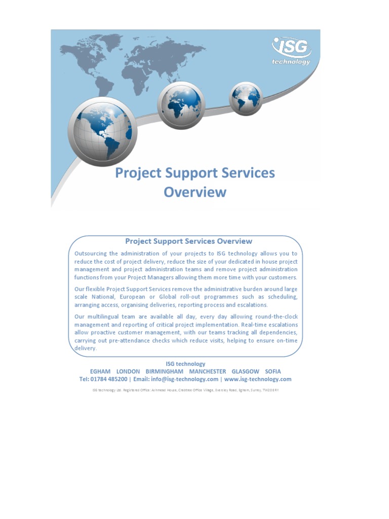 Project Support Services Details and Advantages | PDF | Email ...