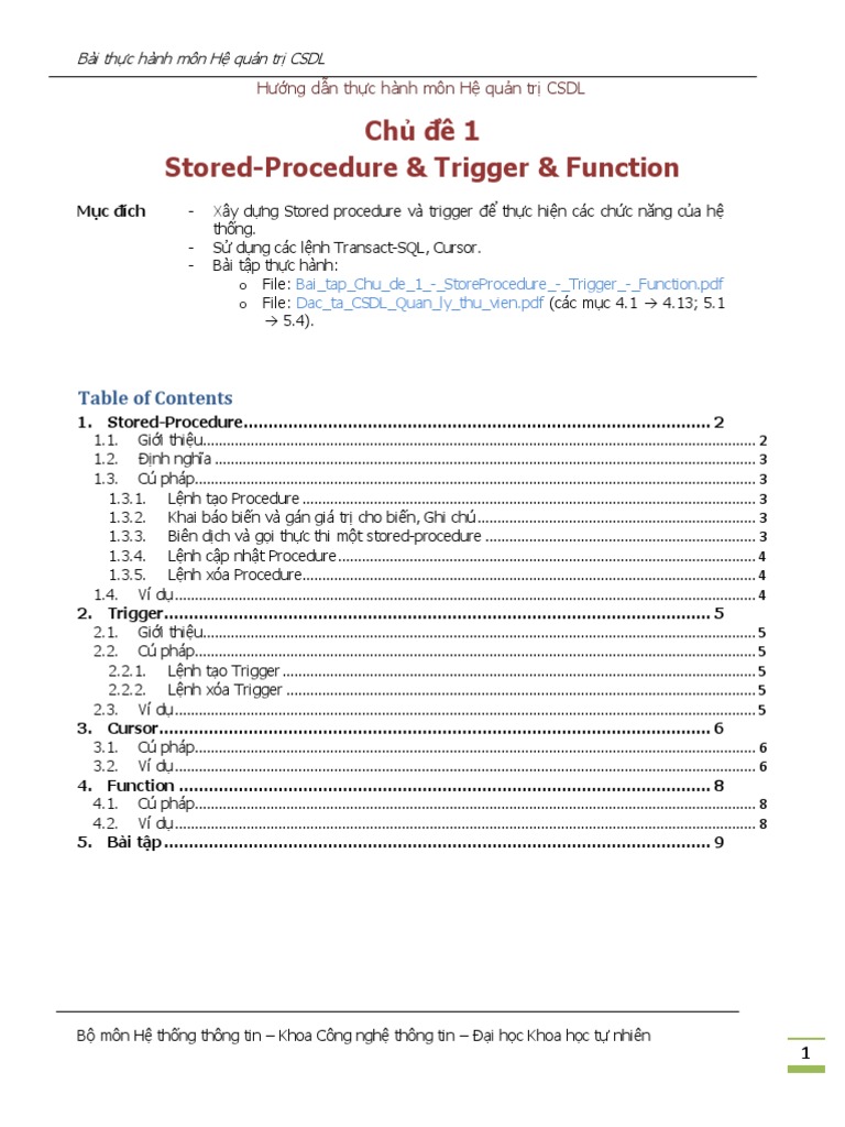 Store Procedure Trigger Function | PDF Store Procedure Trigger Function | PDF