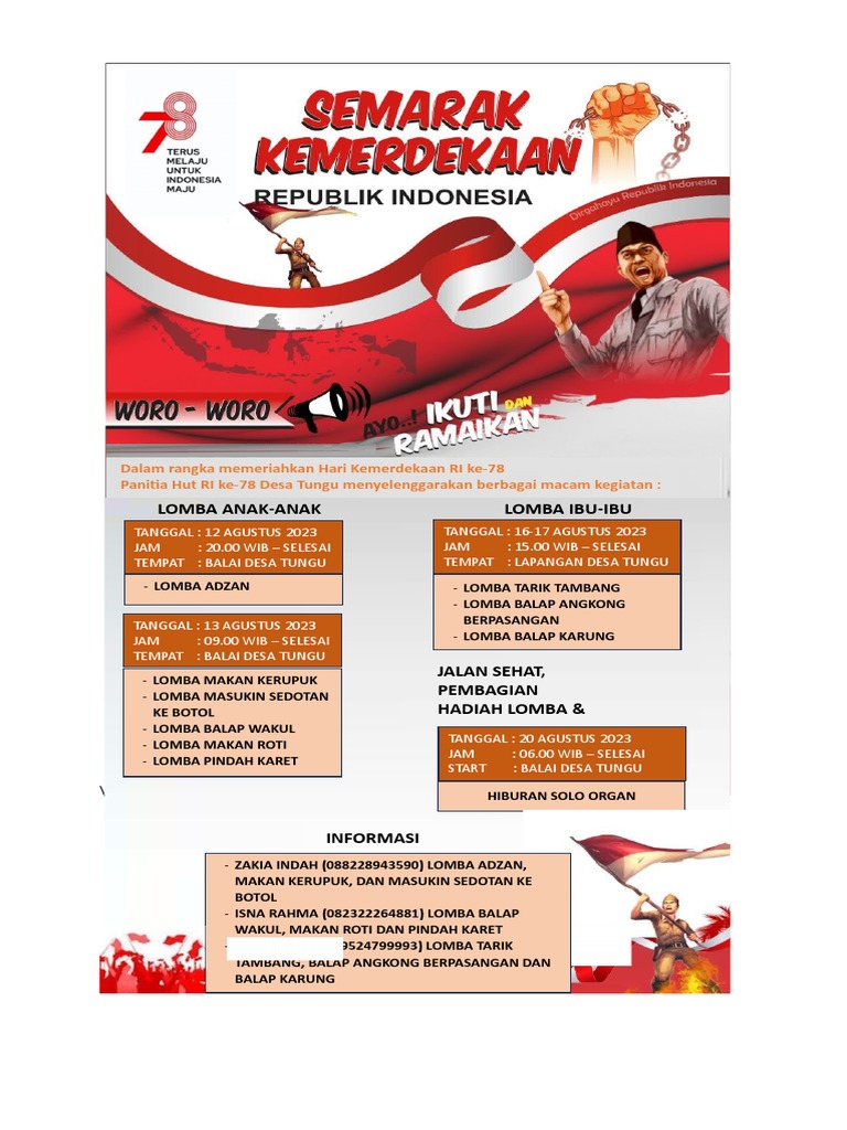 Pengumuman Lomba Hut RI | PDF
