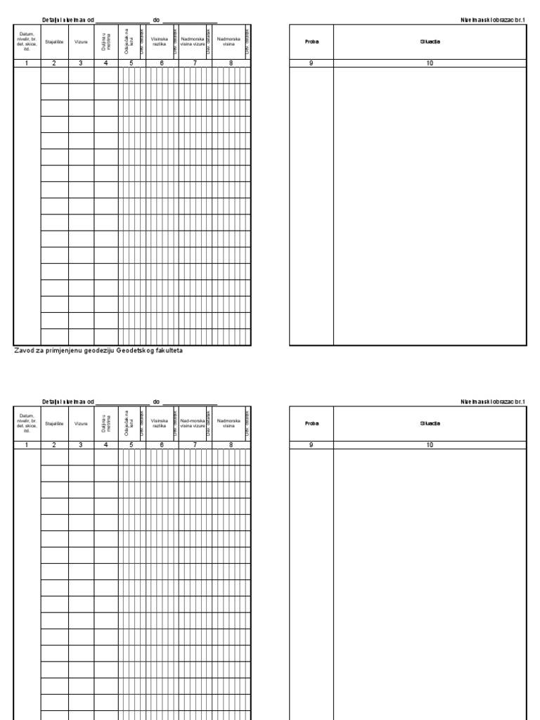 Nivelmanski Br.1 | PDF