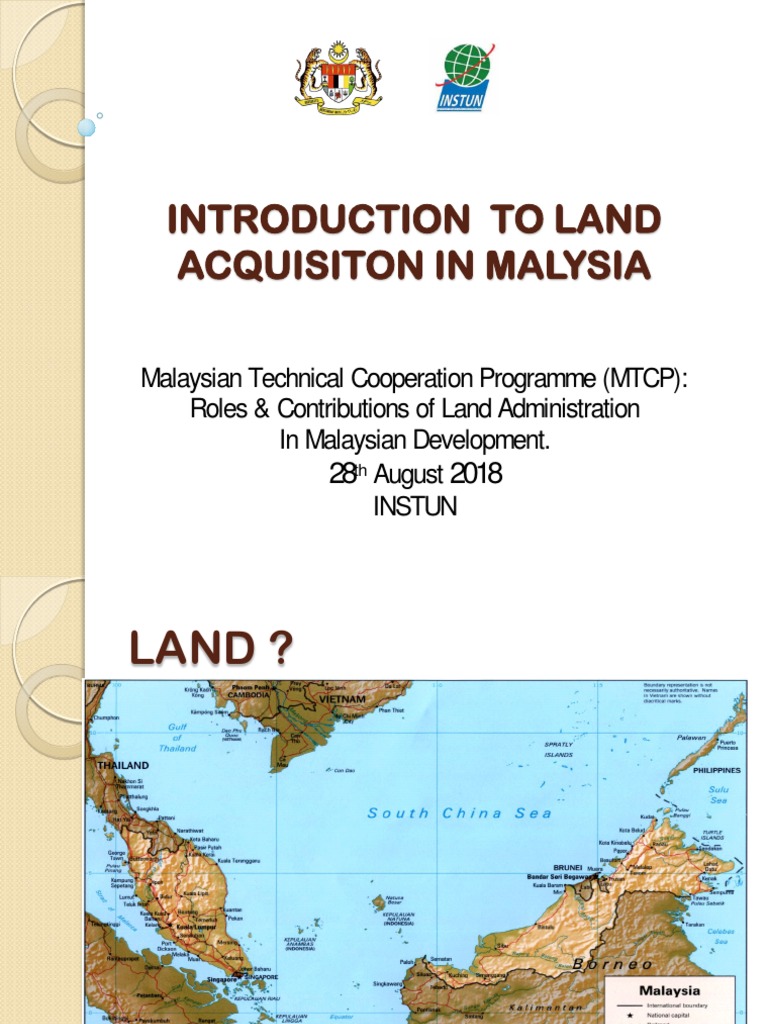 Land Acquisition Slides - Peninsular N East Maalaysia | PDF | Eminent ...