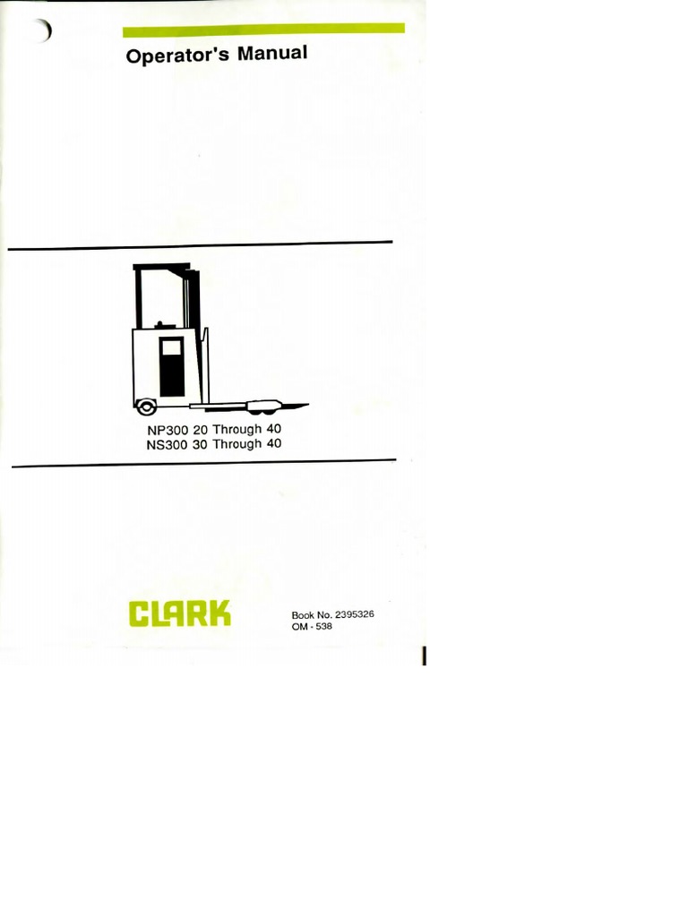 Clark Reach Truck | PDF