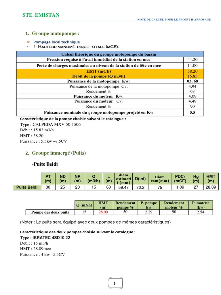 Note de Calcul Puits | PDF
