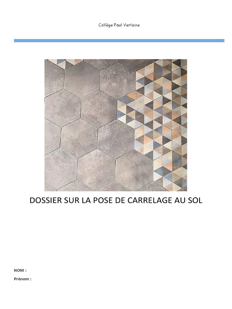 TP Pose de Carrelage Au Sol | PDF