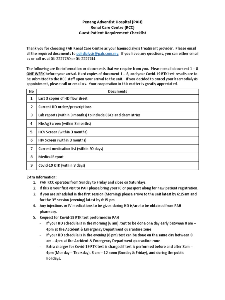 HD Guest Service Checklist | PDF