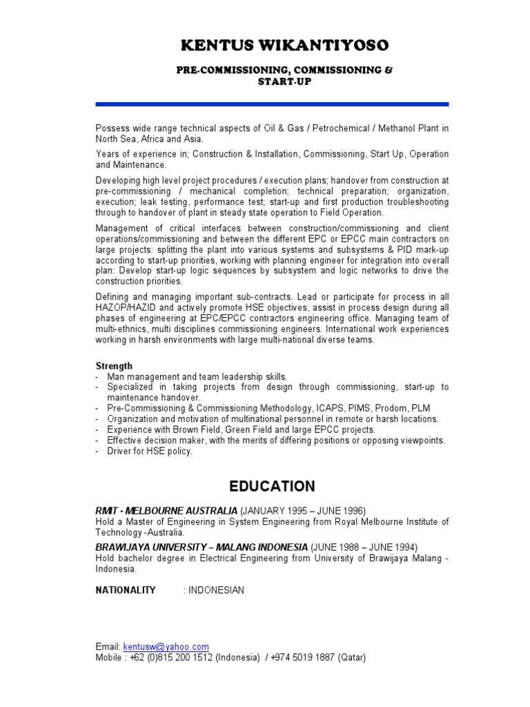 2023 CV Kentus Wikantiyoso | PDF