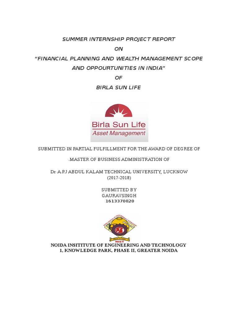 Gaurav Singh Summer Internship Project Report | PDF