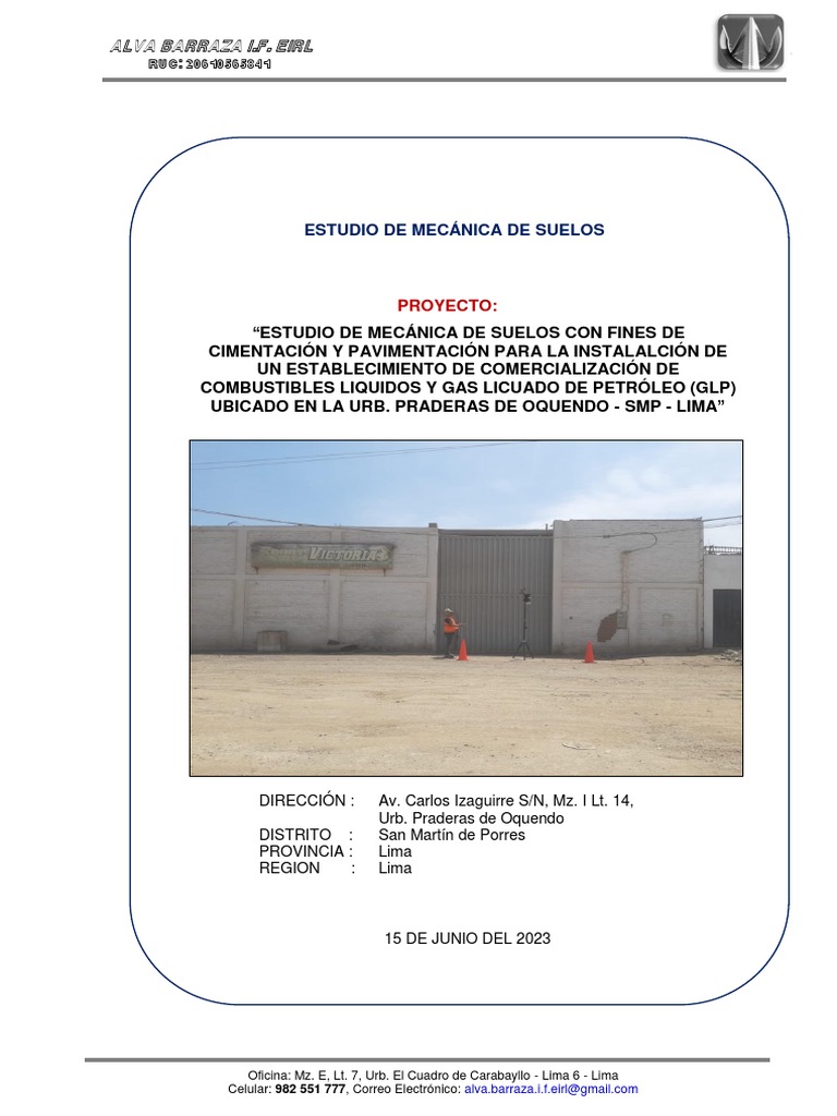 Informe EMS Marco | PDF | Fundación (Ingeniería) | Hormigón