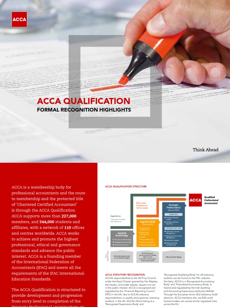 5037 ACCA Qualification Formal Recognition Highlights 2022 004 | PDF