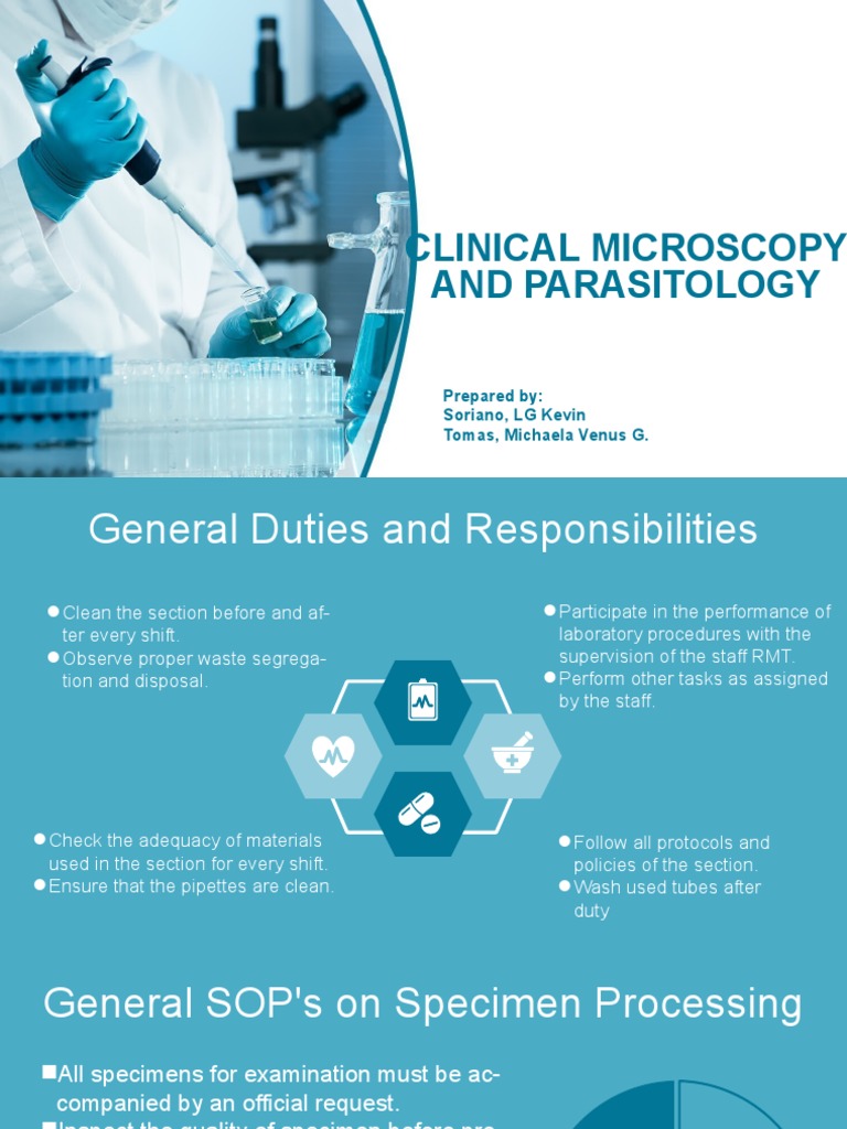 Clinical Microscopy and Parasitology Section - Soriano - Tomas | PDF